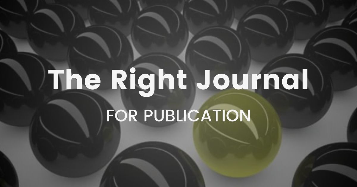 #9 Methods to identify the right journal for publication