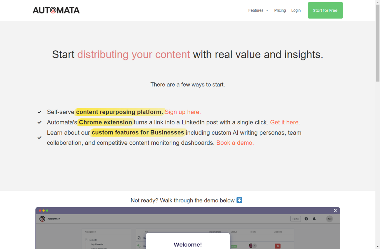 #146 | AI Tool: Automata, Prompt: Innovative Business Ideas