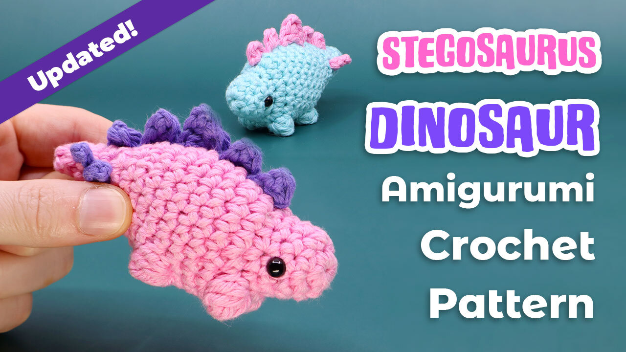 Stegosaurus Amigurumi Dinosaur Crochet Pattern