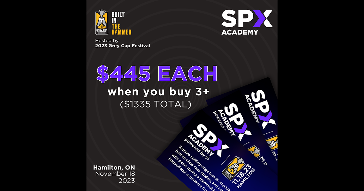 Unlocking Insights: SPX Academy @ Grey Cup Festival