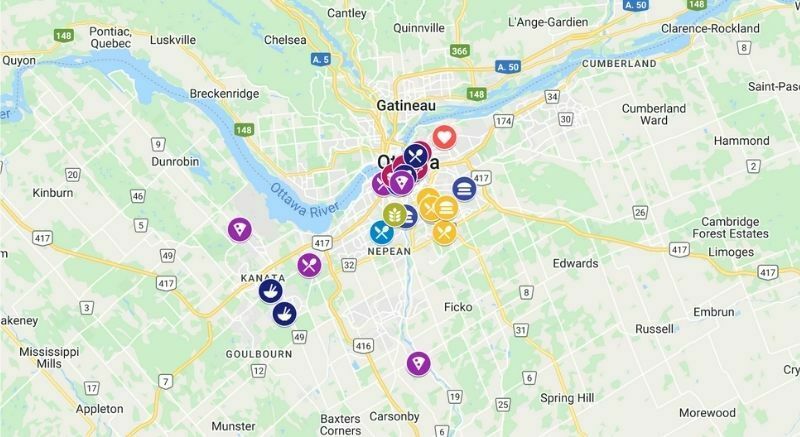Capital Eats best of Ottawa neighbourhood food maps
