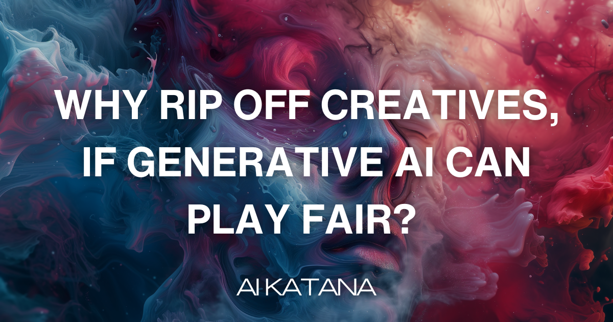 Why Rip Off Creatives, If Generative AI Can Play Fair?