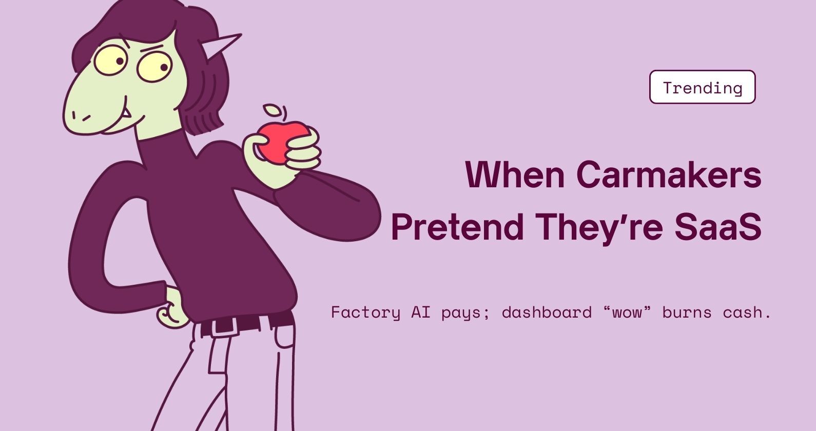 When Carmakers Pretend They’re SaaS