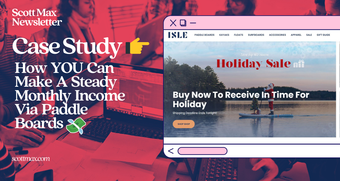 Case Study: How YOU Can Make A Steady Monthly Income Via Paddle Boar
