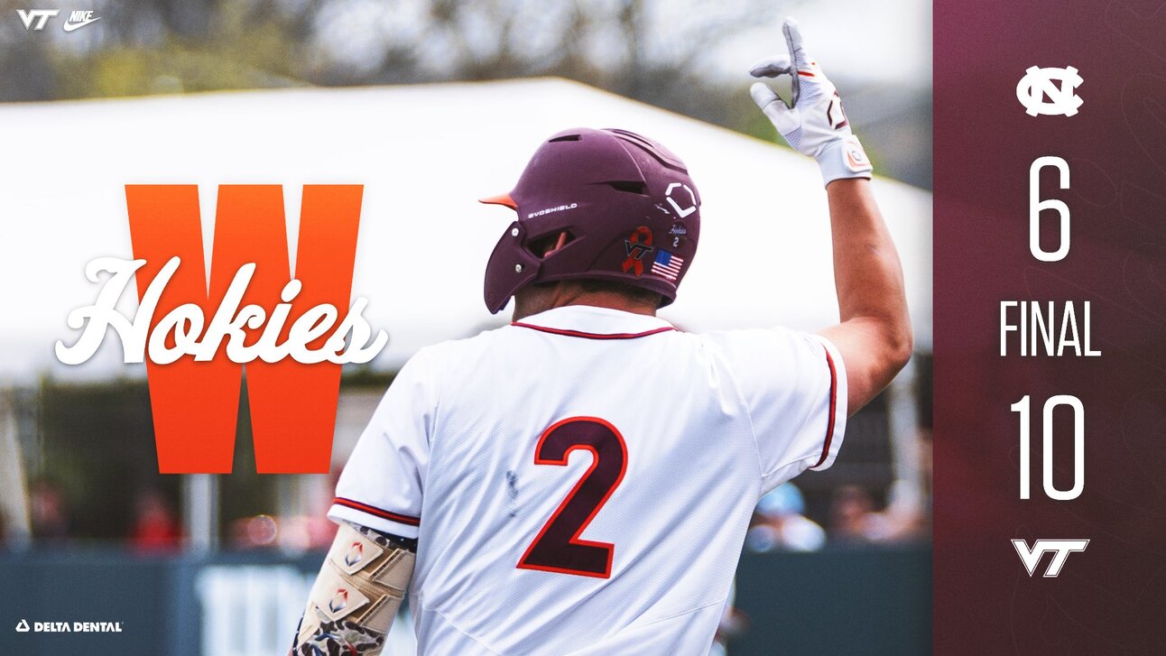 The Virginia Tech Hokies baseball team beat No. 12 North Carolina 10-6 ...