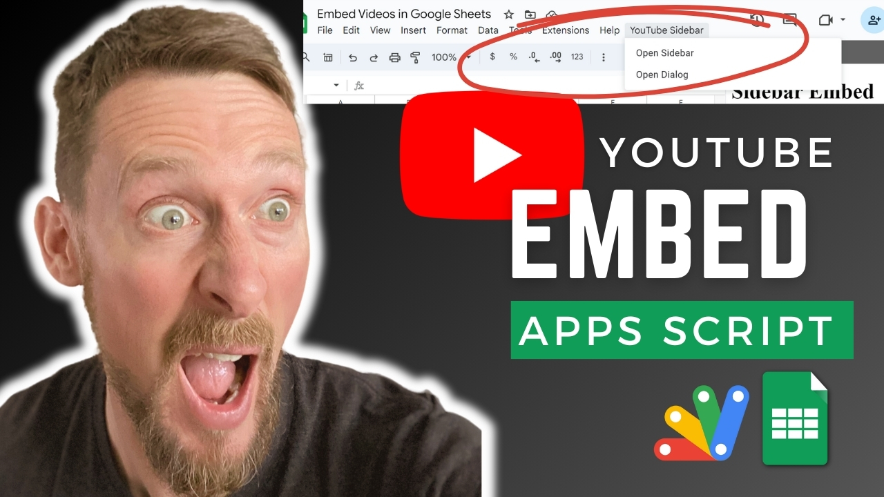 YouTube In Your Sheets