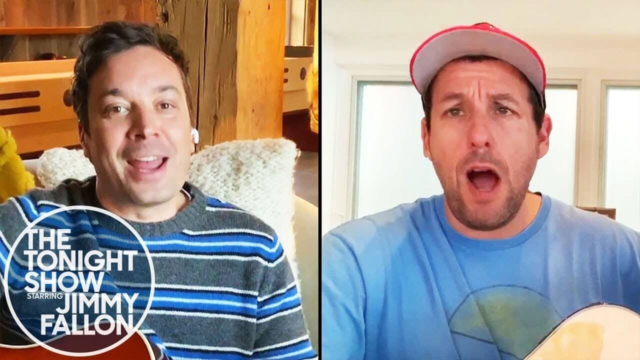 Adam Sandler e Jimmy Fallon em “Não Toque na Vovó”