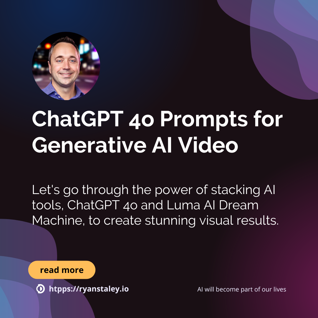 ChatGPT 4o Prompts for Generative AI Video