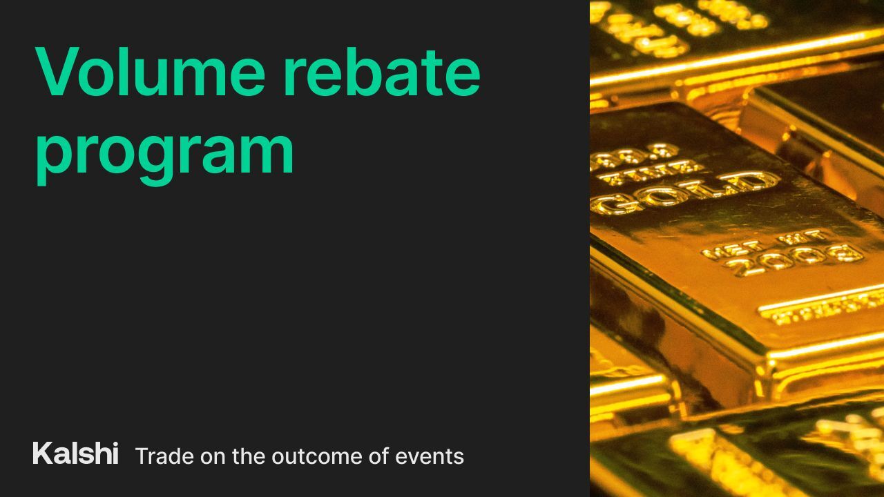 Volume rebate program