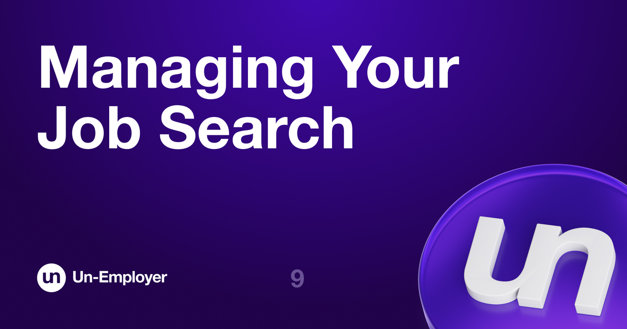 Managing Your Job Search