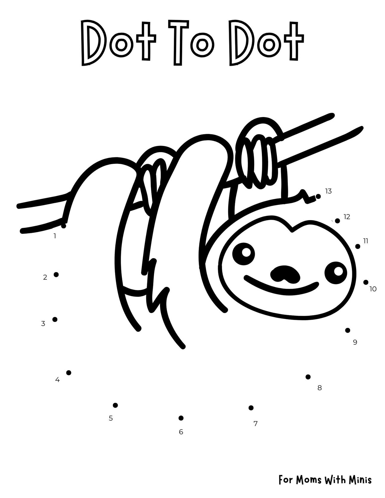Sloth Dot to Dot