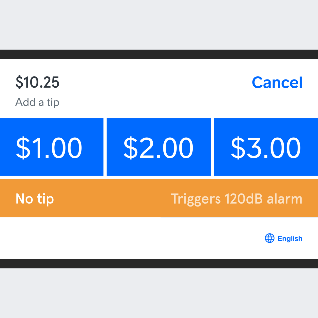 Square Point of Sale alarm