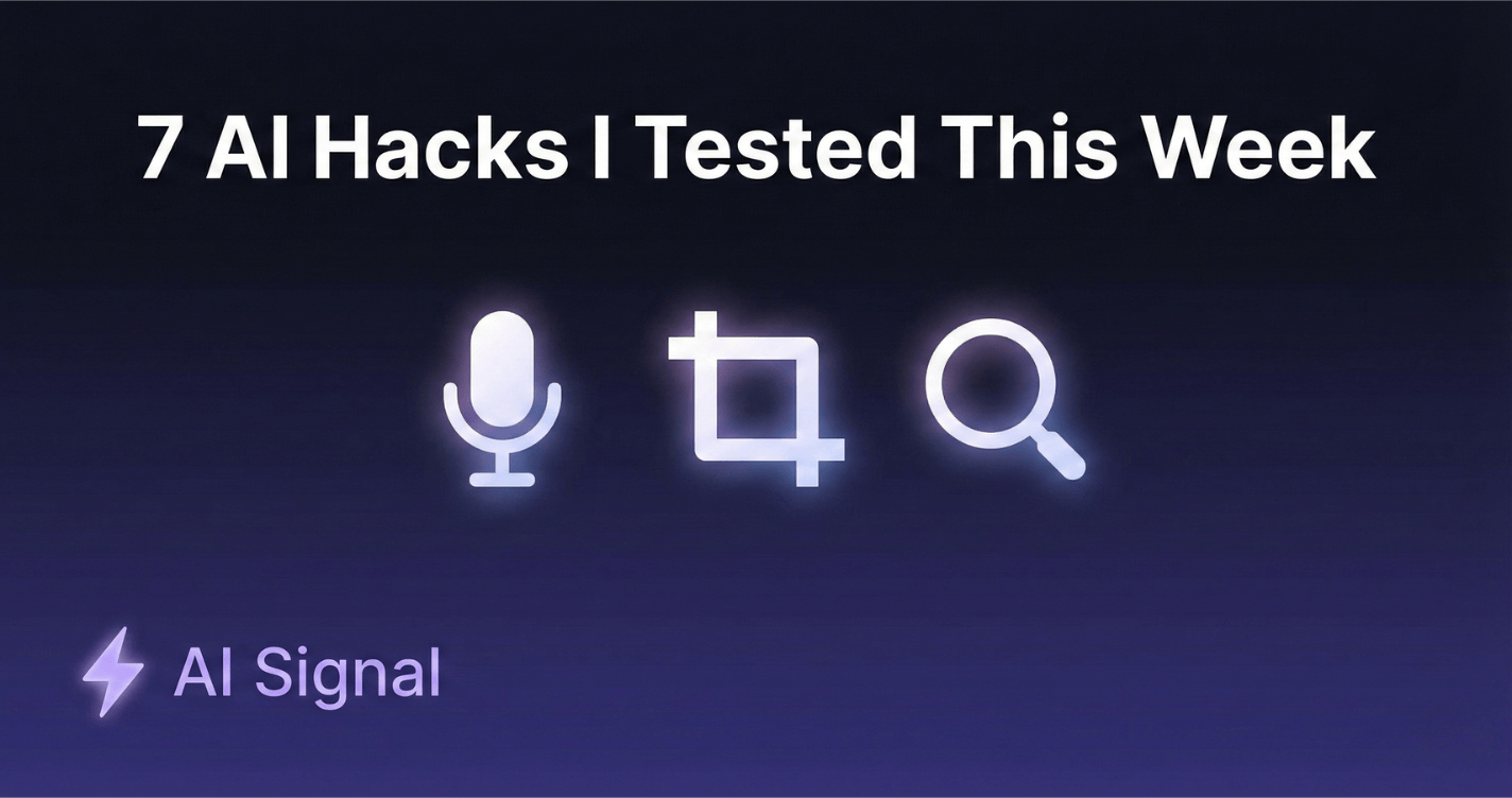 I tested 12 AI hacks. 7 survived.