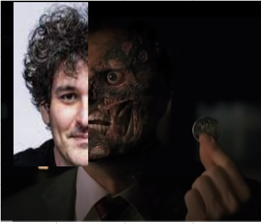 Harvey Dent turned into Two-Face
