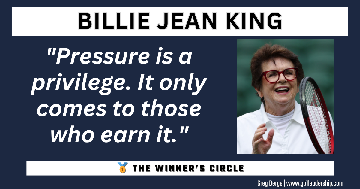 🥇The Winner's Circle: Billie Jean King