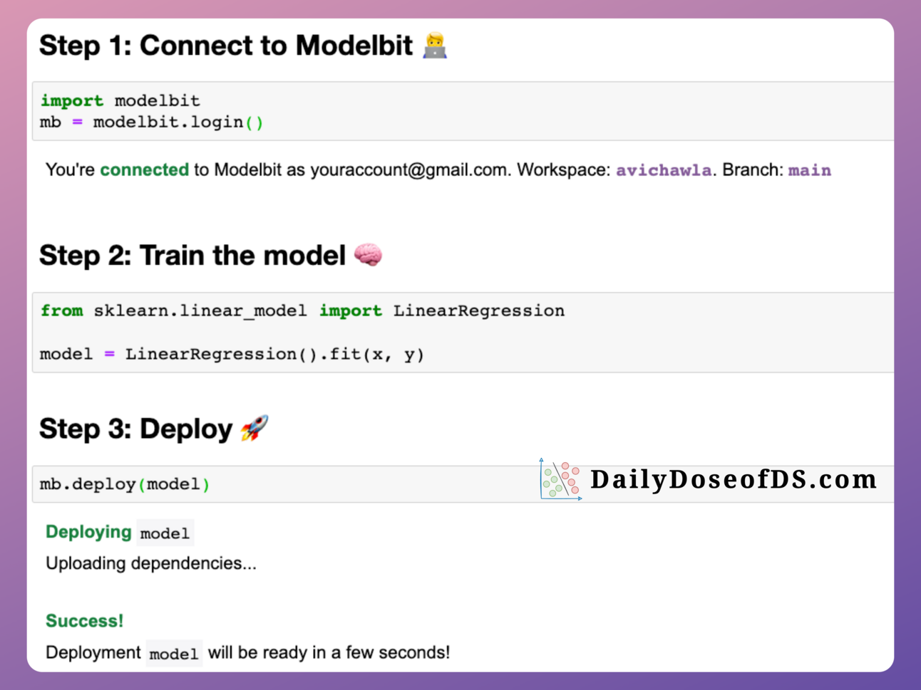 Deploy ML Models Right from Your Jupyter Notebook Using Modelbit