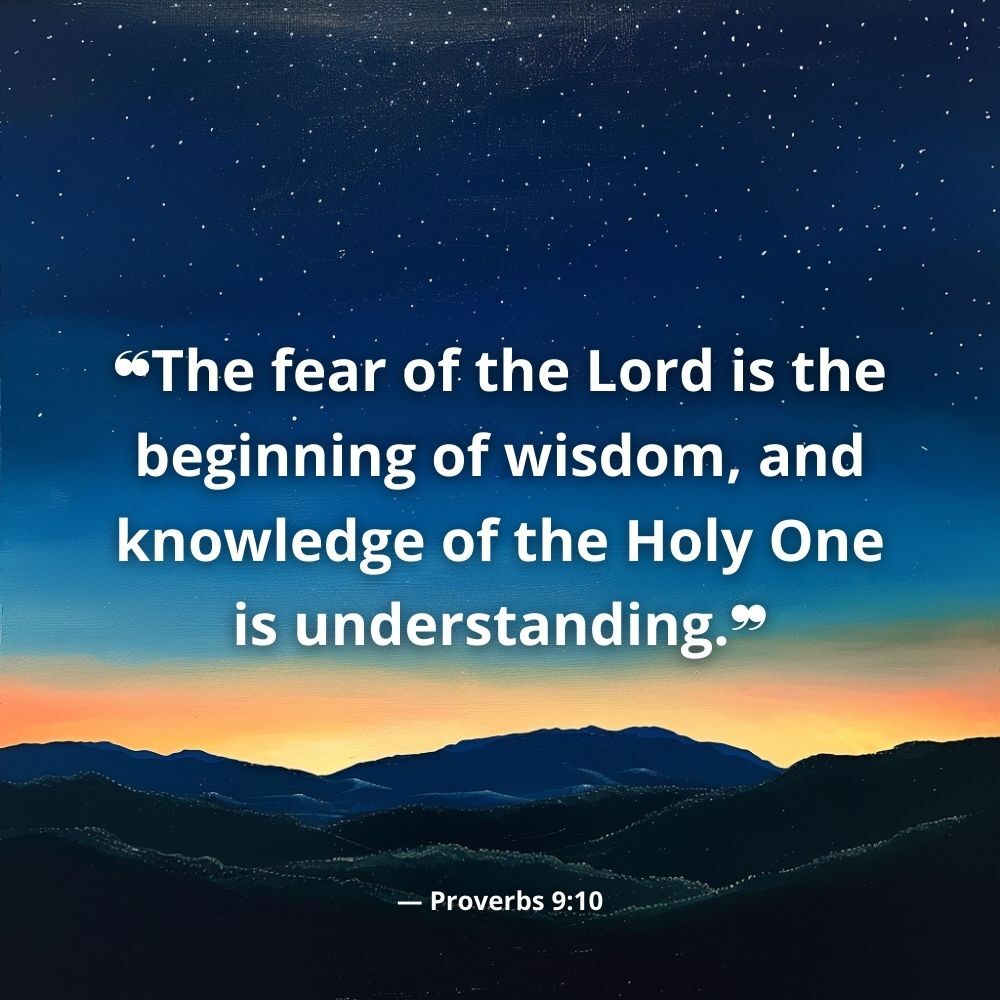🙏 Verse of the Day: Proverbs 9:10