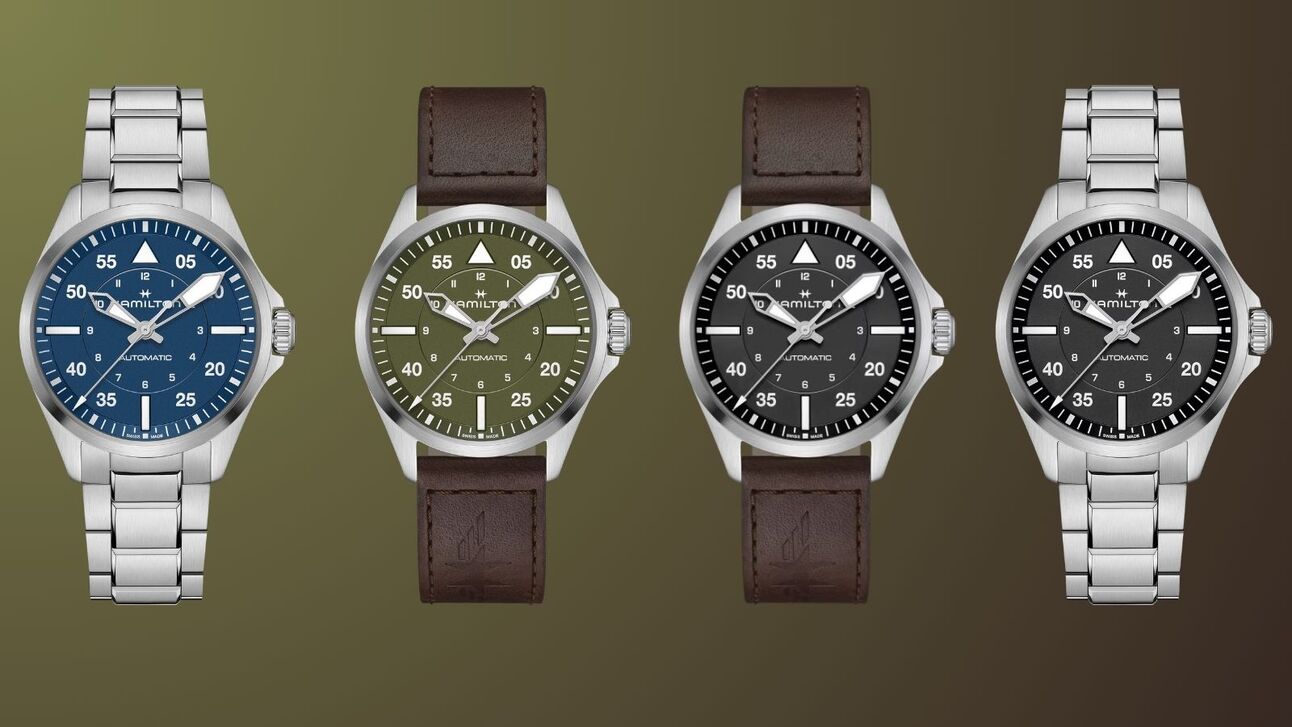 Hamilton's 39mm Khaki Aviation Pilot Auto; Zodiac Recreates Their First ...