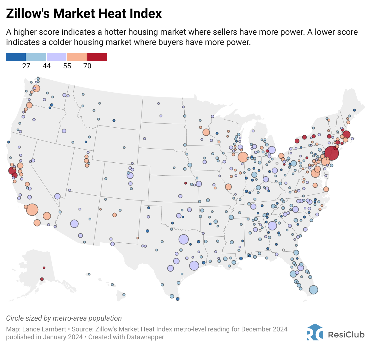 This interactive housing market map shows where sellers—and buyers—have ...