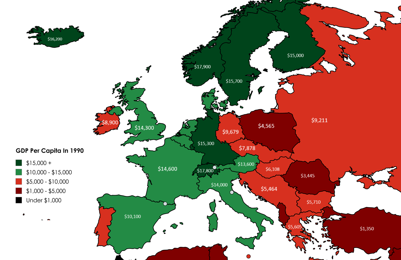 11 Weekend Maps: Niger River, GDP In 1990 & Driving Side 1922