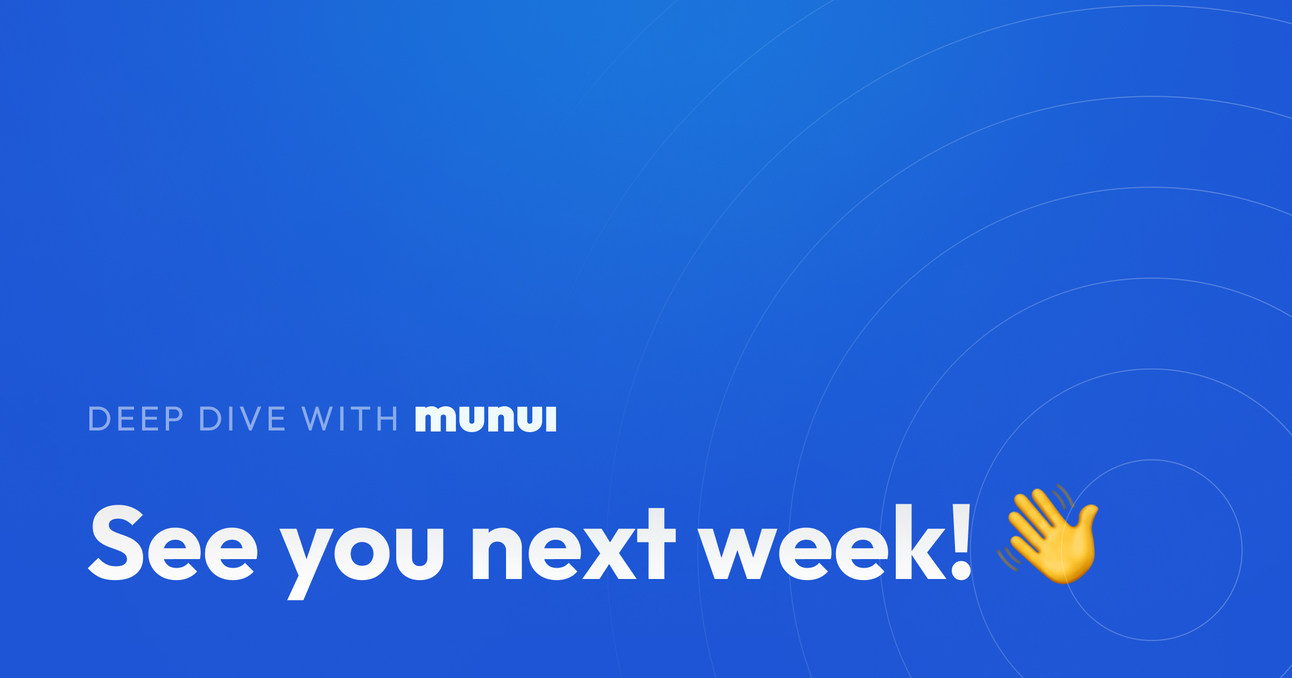 See you next week! 👋