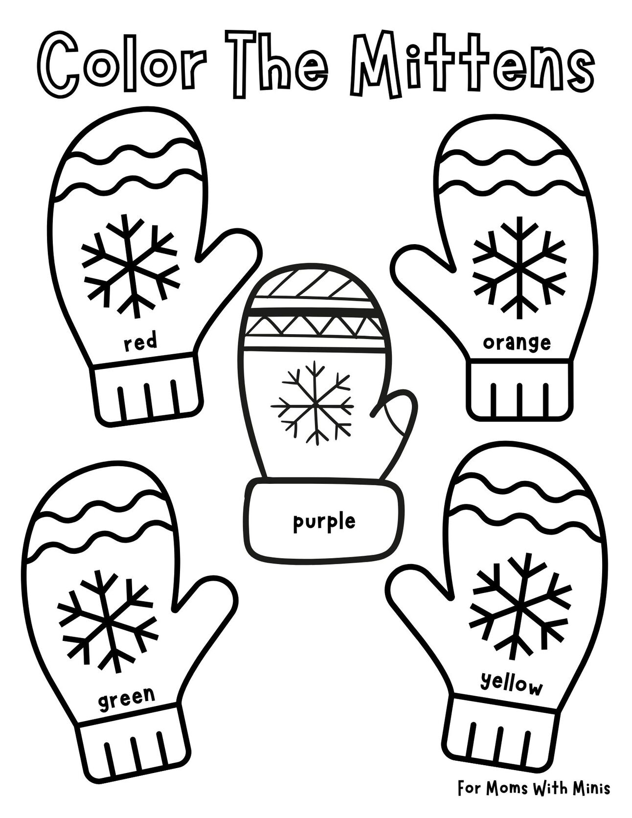 🧤 Color The Mittens