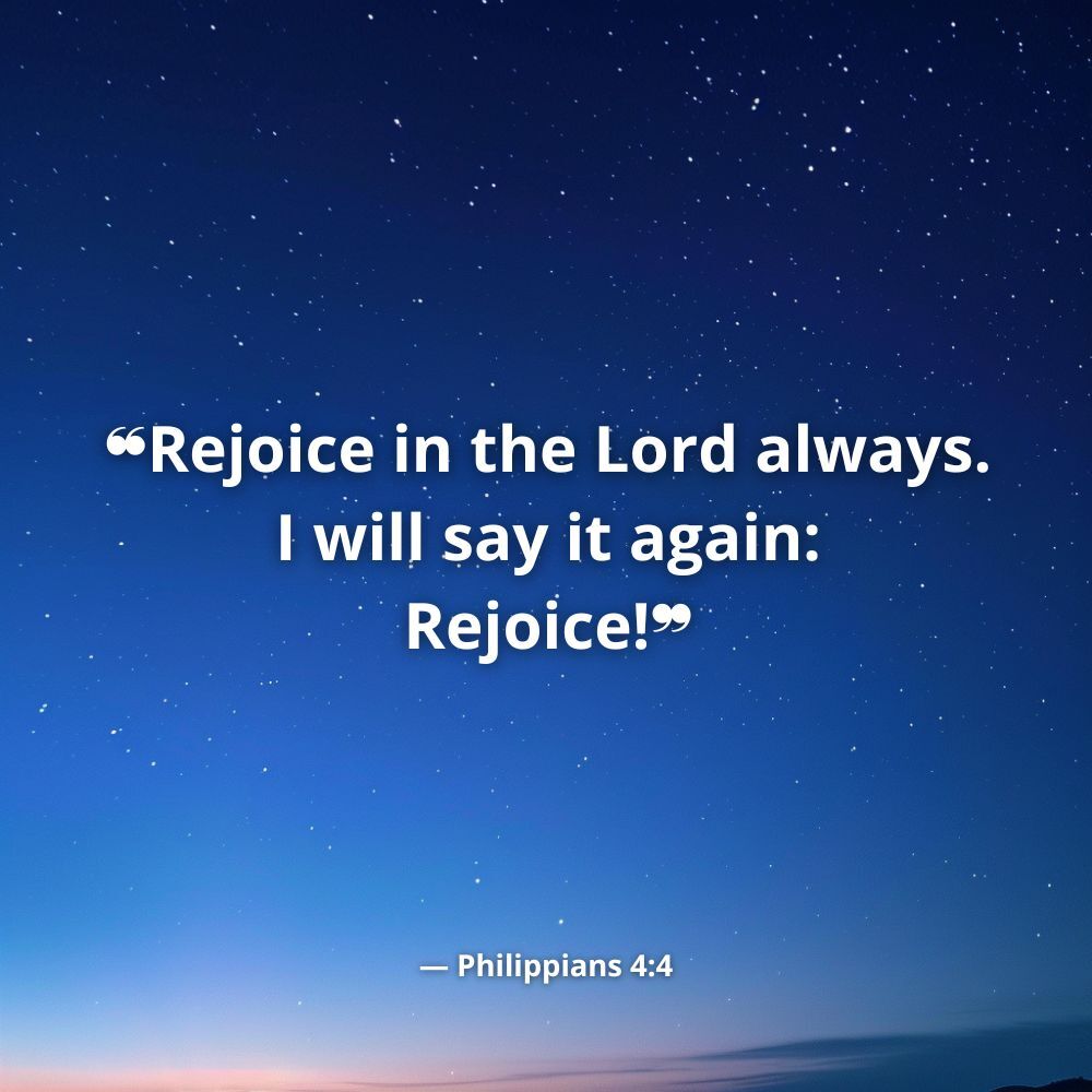 🙏 Verse of the Day: Philippians 4:4