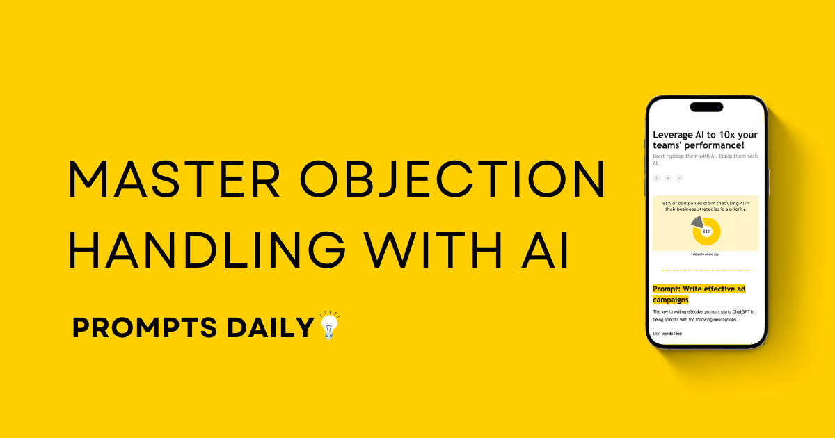 Handle Objections During Sales Calls With AI