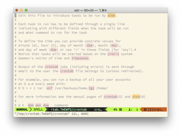 How to Edit Your Crontab Using Vim