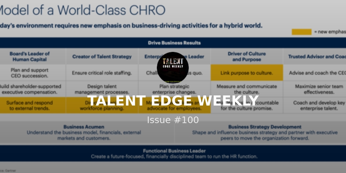 Talent Edge Weekly - Issue #100