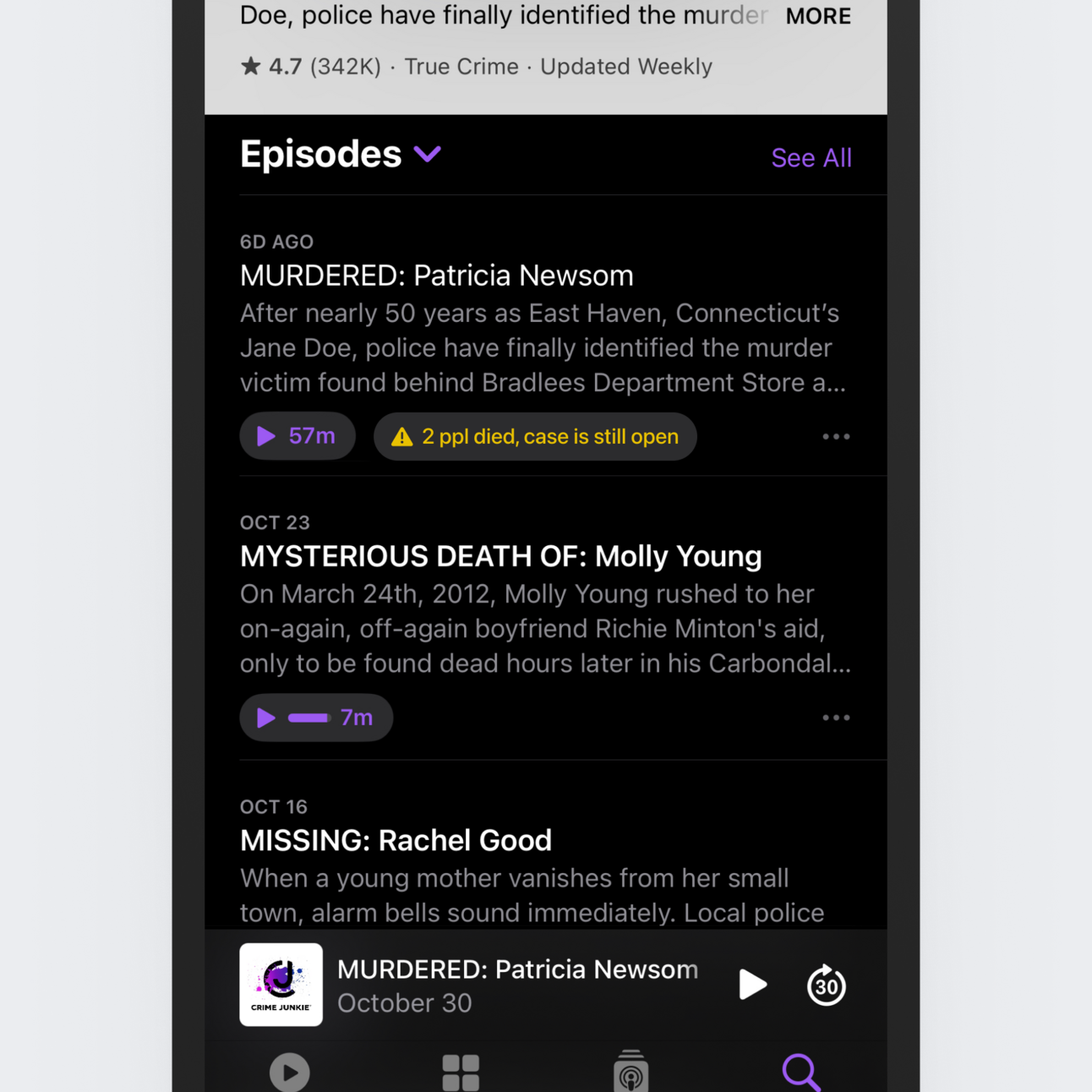 Apple Podcasts TL;DR