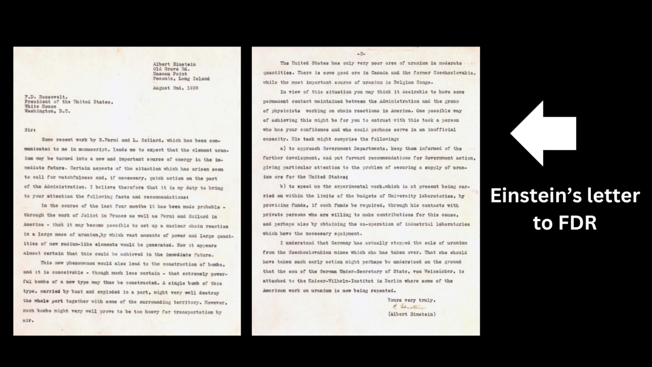 how Einstein secretly manipulated Roosevelt