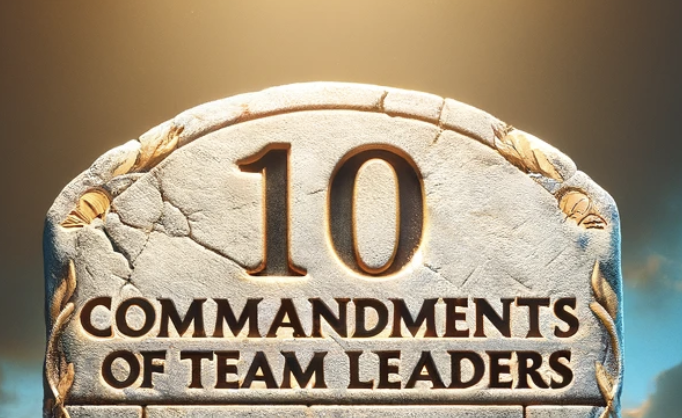 🏆 10 Commandments of Team Leaders