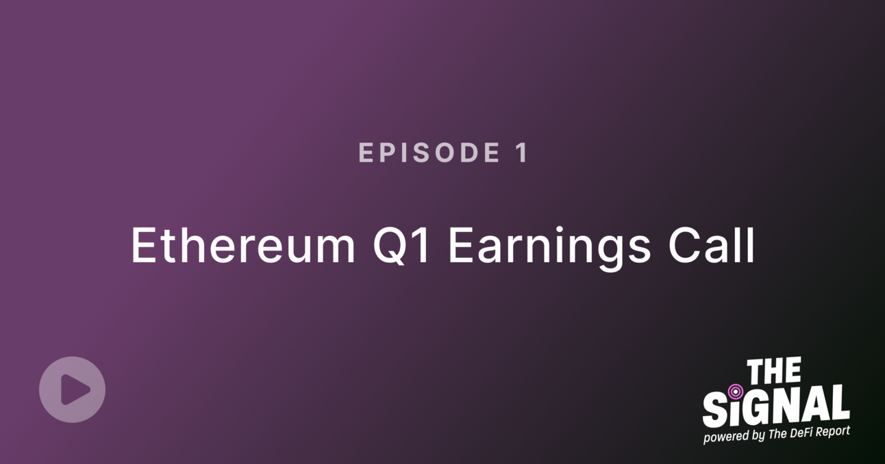 Introducing The Signal Podcast! | The DeFi Report