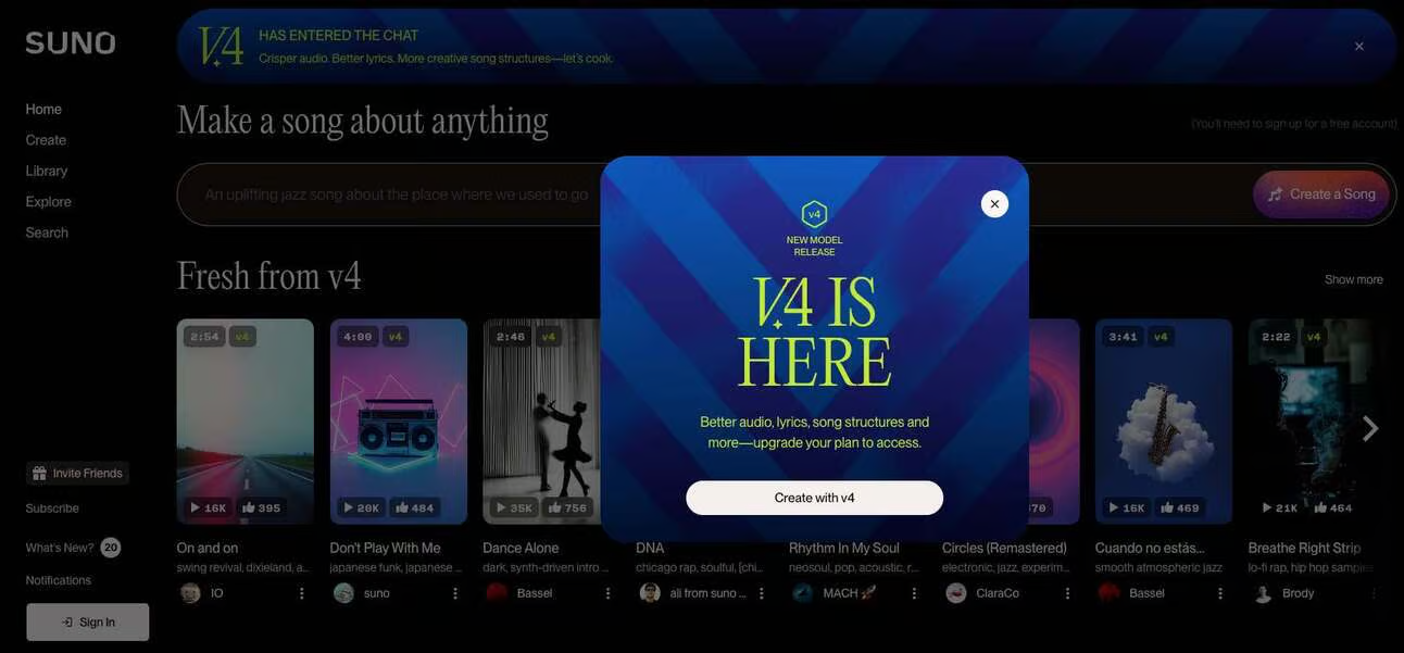 Suno v4: The Future of AI Music
