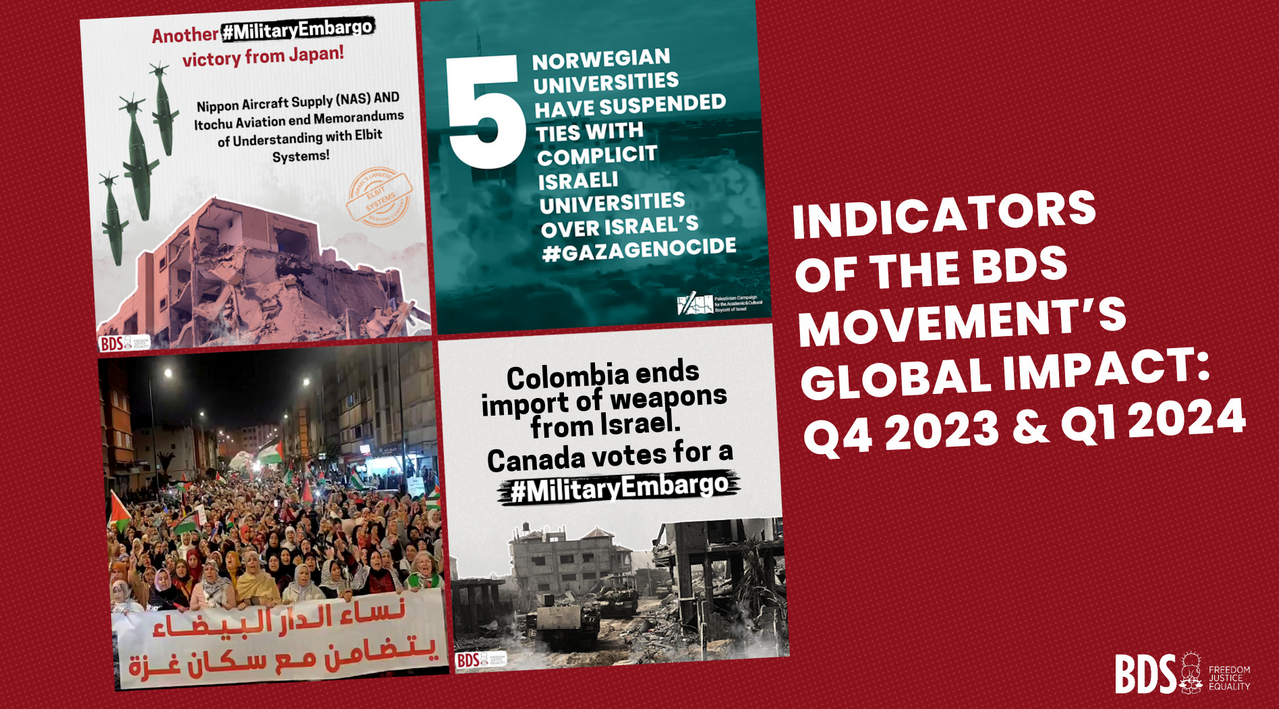 Boycott, Divest, Sanction is working!