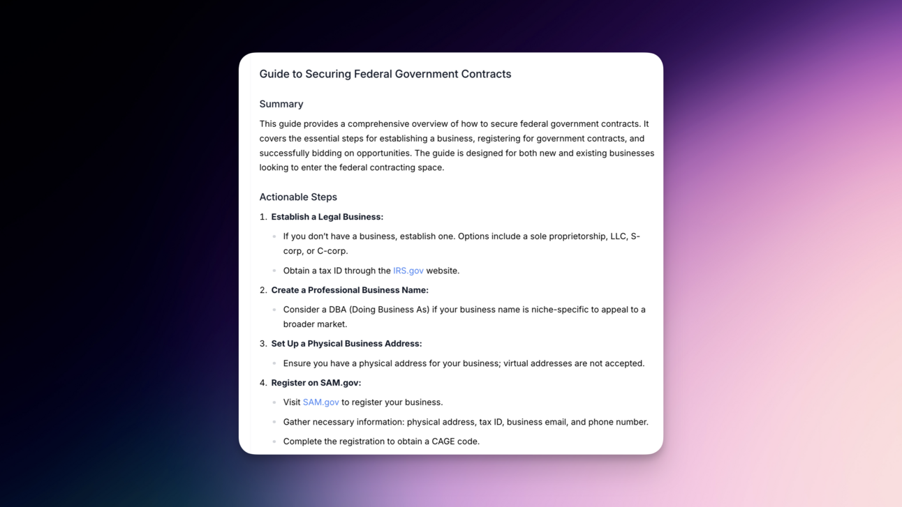 📋 Turn notes into actionable plans