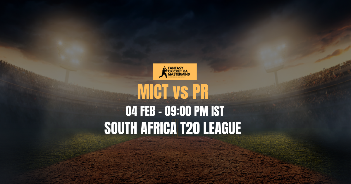 Dream11 Team for Today’s Match (MICT vs PR) – Expert Analysis & Fantasy Picks