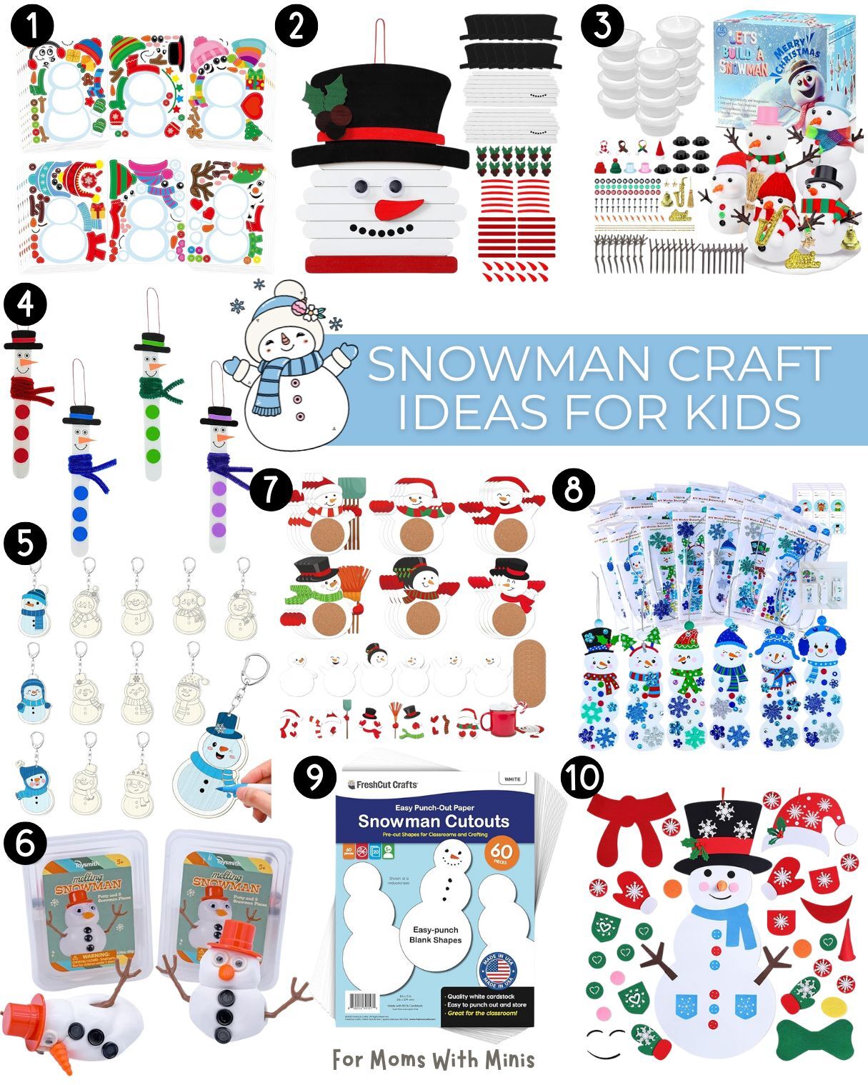 Snowman Craft Activities for Kids