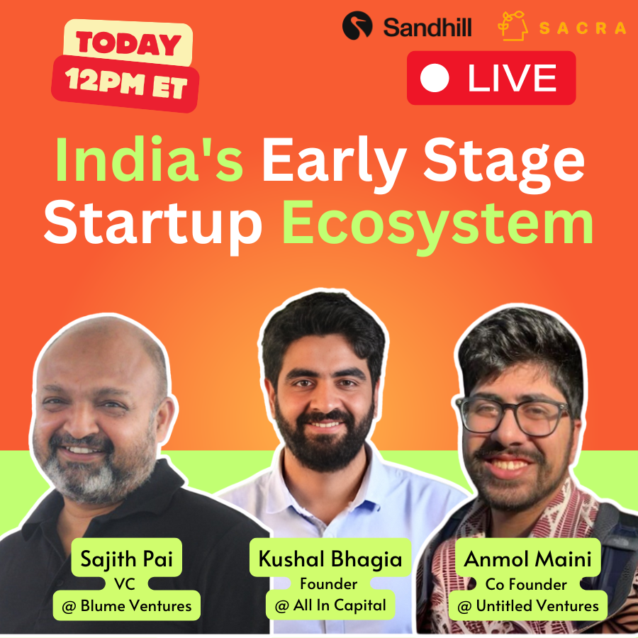 [Live Now] India's Early Stage Startup Ecosystem