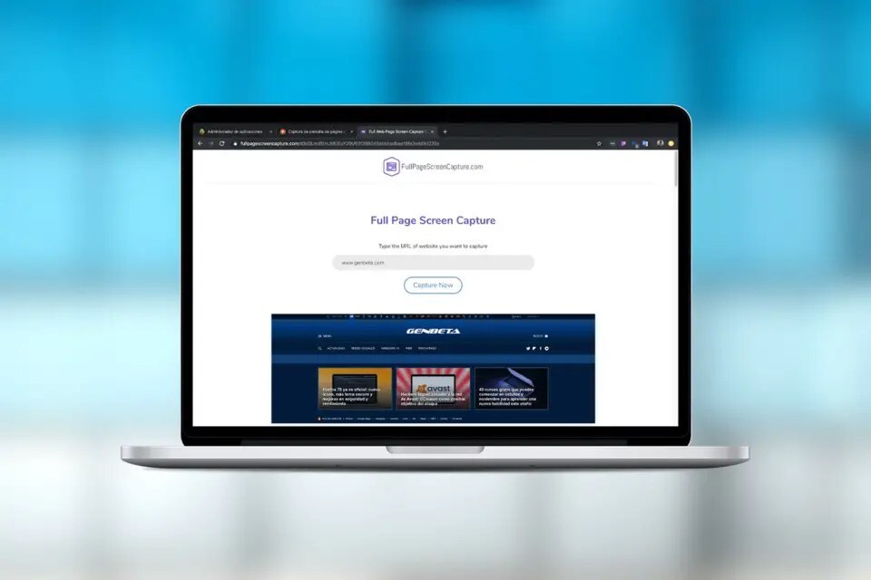 Cómo capturar páginas web completas