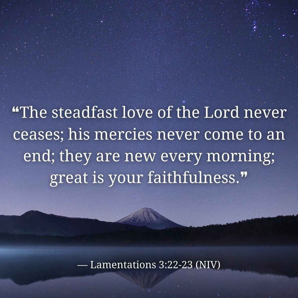 Verse of the Day: Lamentations 3:22-23