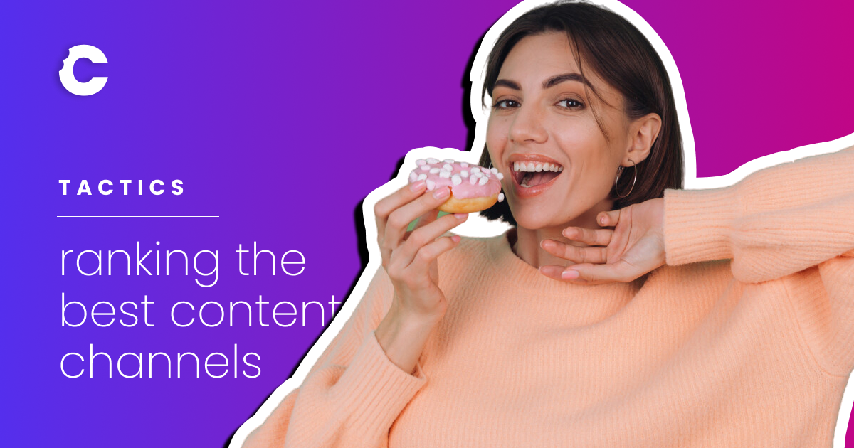 I ranked content channels best to worst