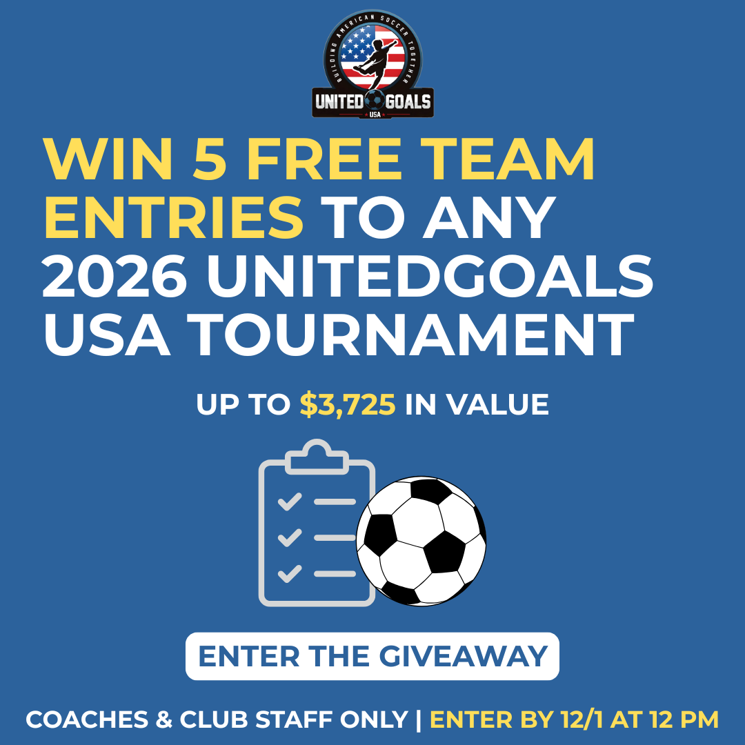 Win 5 Free 2026 Team Entries | UnitedGoals USA Coach Giveaway