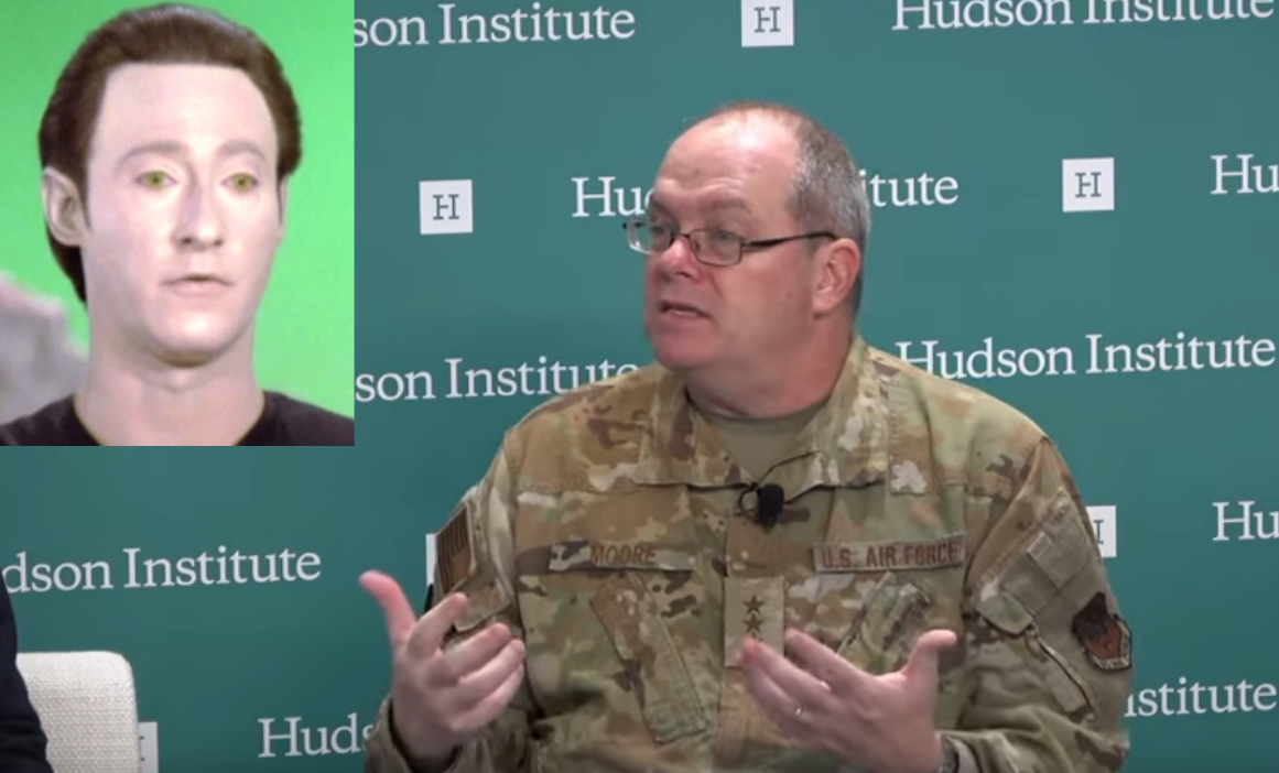 General’s “artificial intelligence” remarks disturb Lt. Cmdr. Data