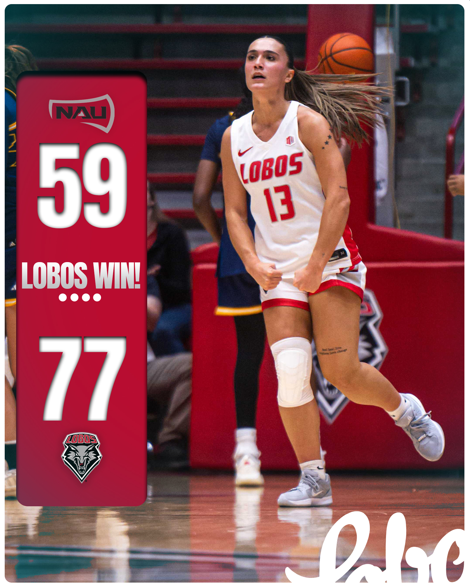 The New Mexico Lobos women's basketball team won its first game of the ...