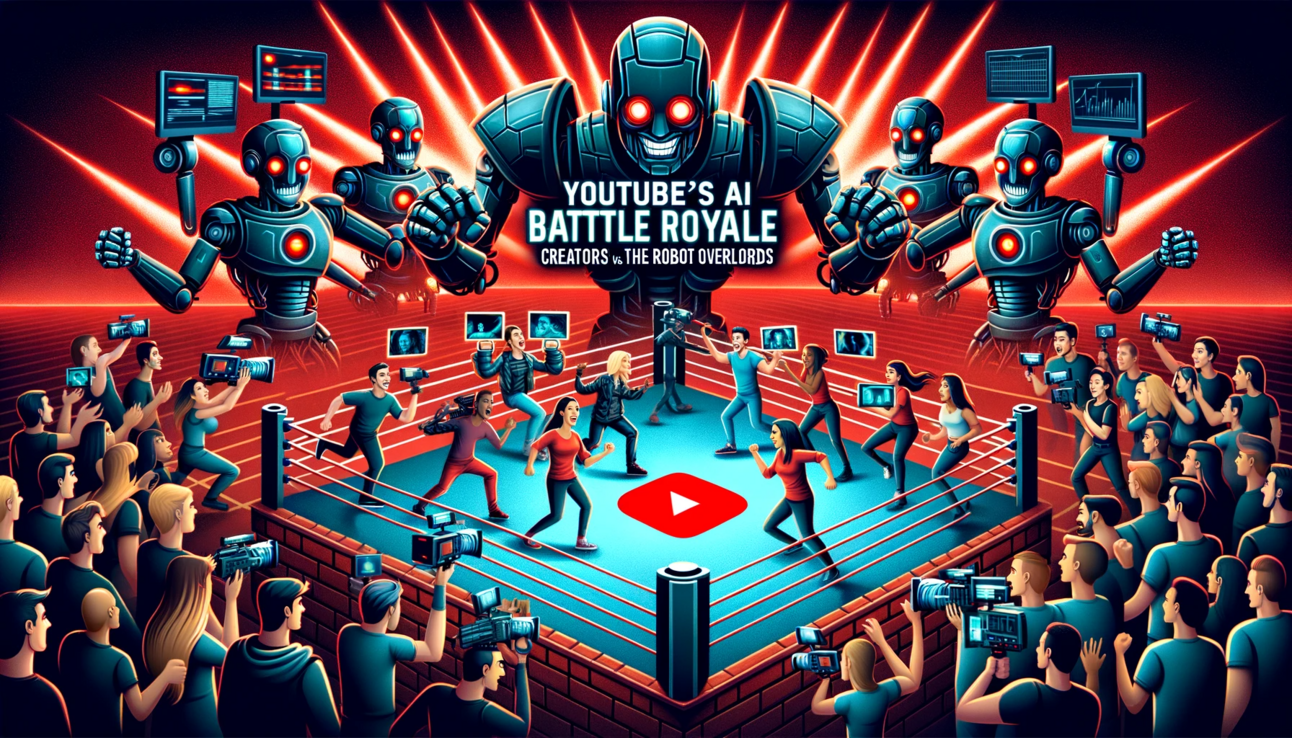 🤹🏼💪YouTube's AI Battle Royale: Creators vs. the Robot Overlords