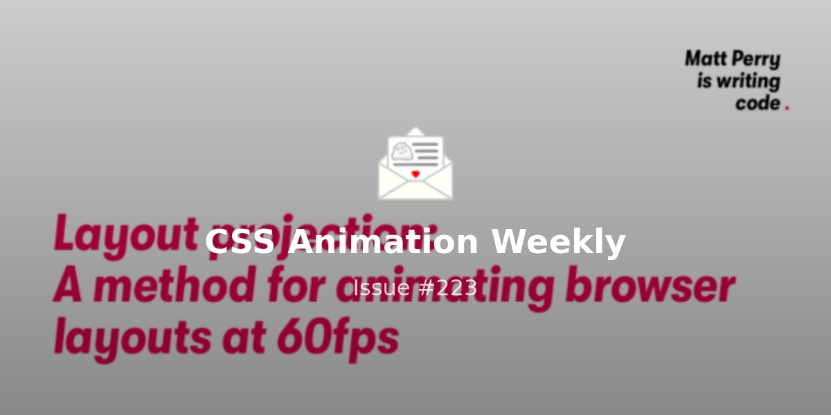 CSS Animation Weekly #223