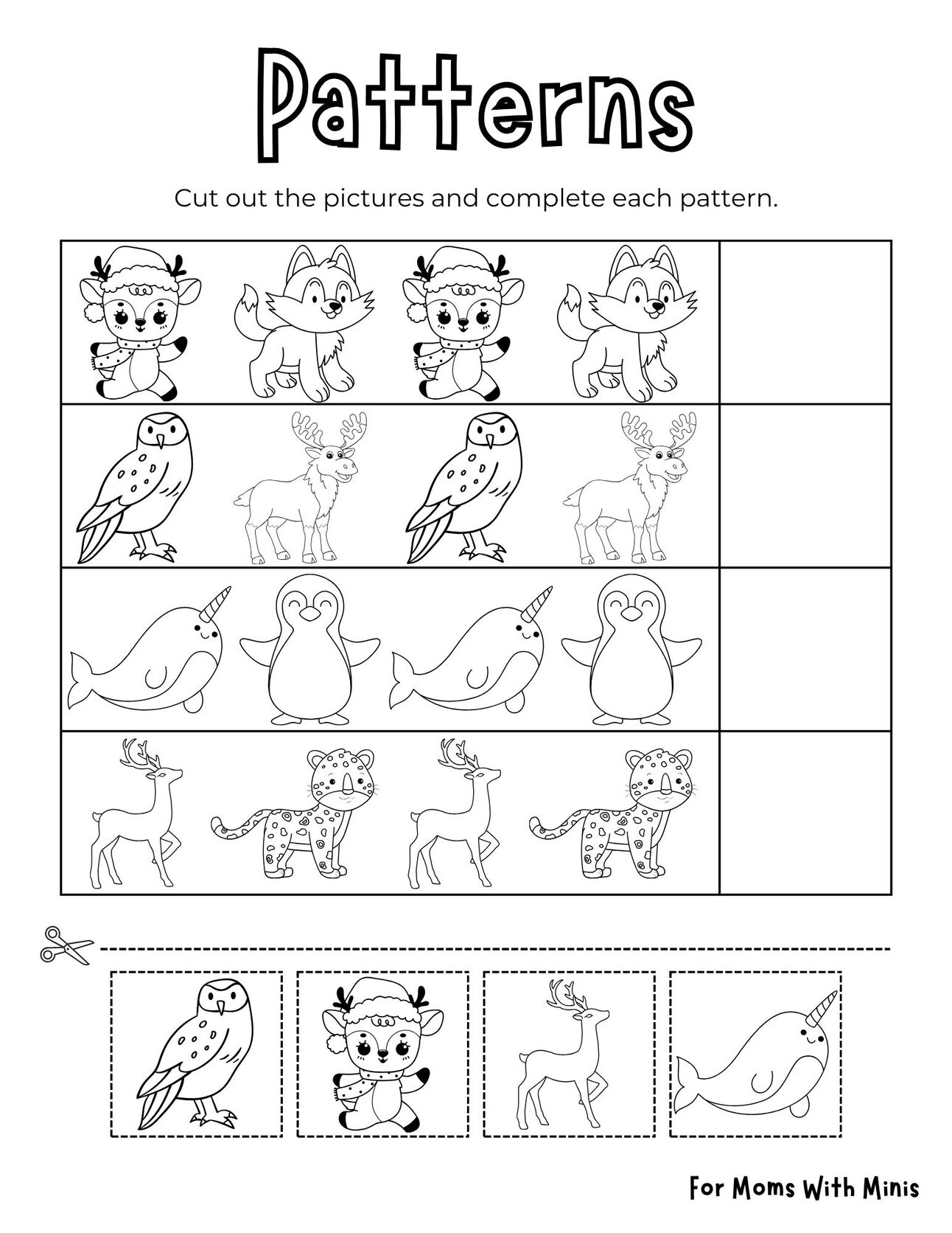 🐧 Snow Animal Patterns